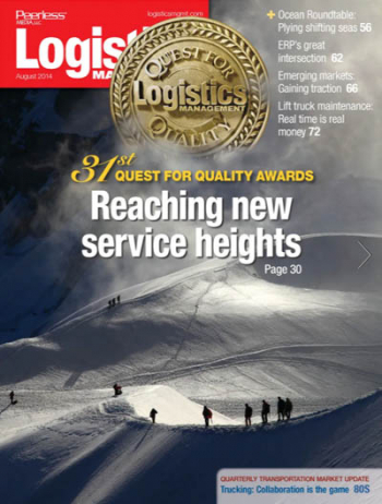 August 2014 Logistics Management Magazine Archive from Logistics Management